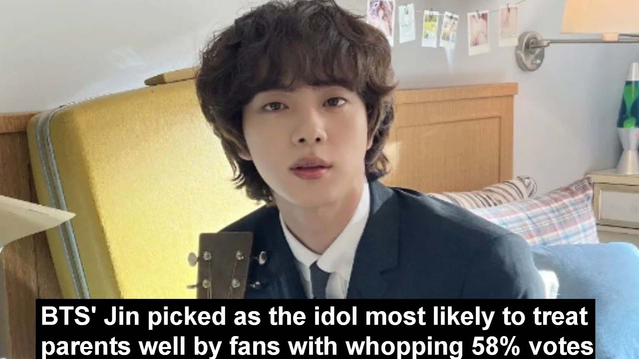 BTS' Jin picked as the idol most likely to treat parents well by fans ...