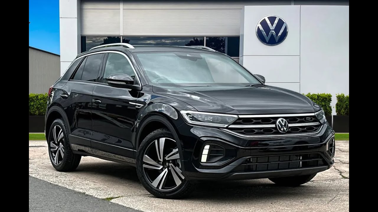 Brand New Volkswagen T-Roc 1.5 TSI R-Line DSG 2WD Euro 6 in Black ...
