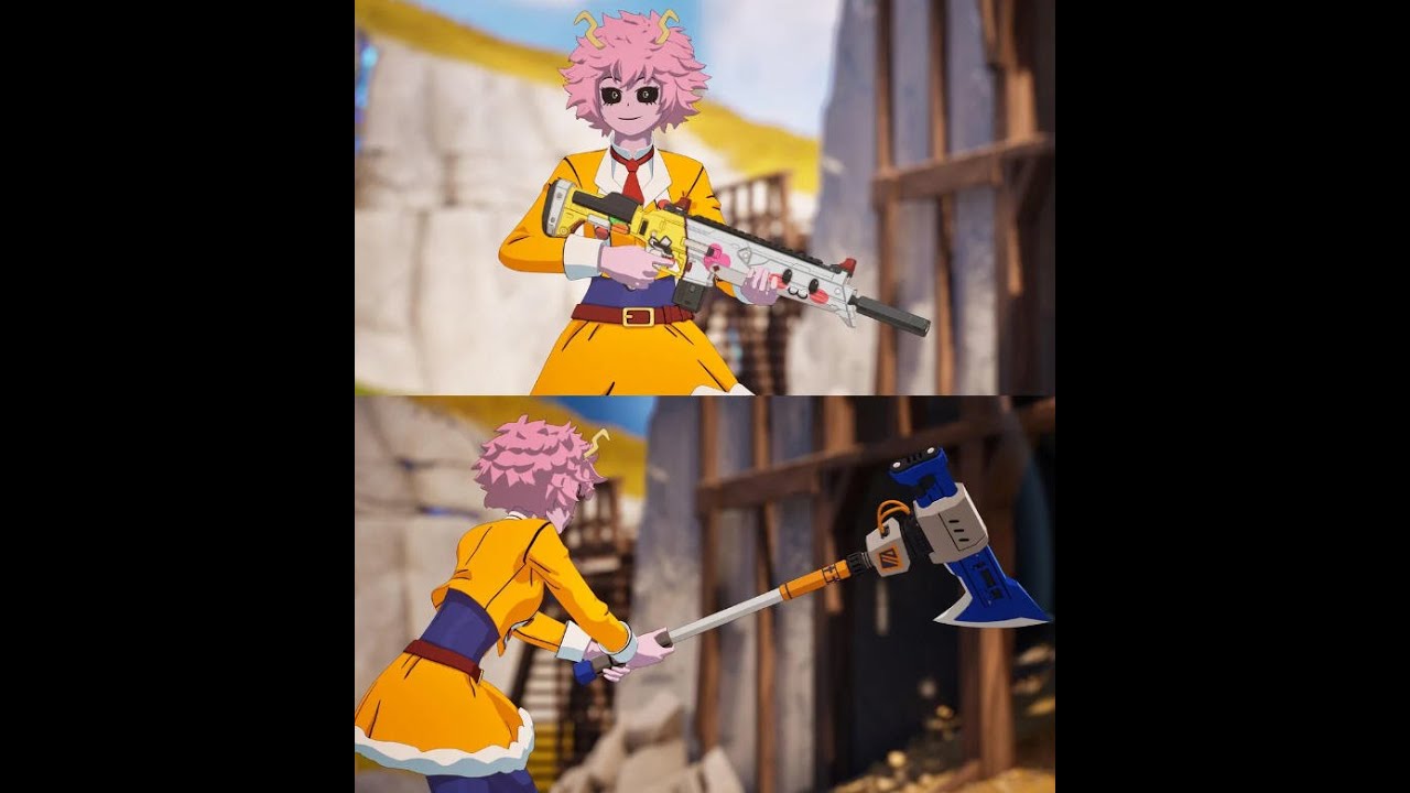 Fortnite Mina Ashido Skin - VR Gameplay - Special Skin (1st wear/1st ...