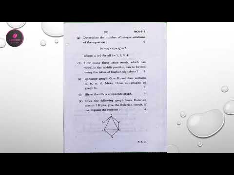 MCS 212 Question Paper TEE December 2021 Discrete Mathematics - YouTube