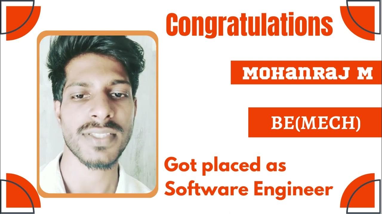 Success story of QSpiders JSpiders Student Mohanraj M | Placed as Software Engineer. - YouTube
