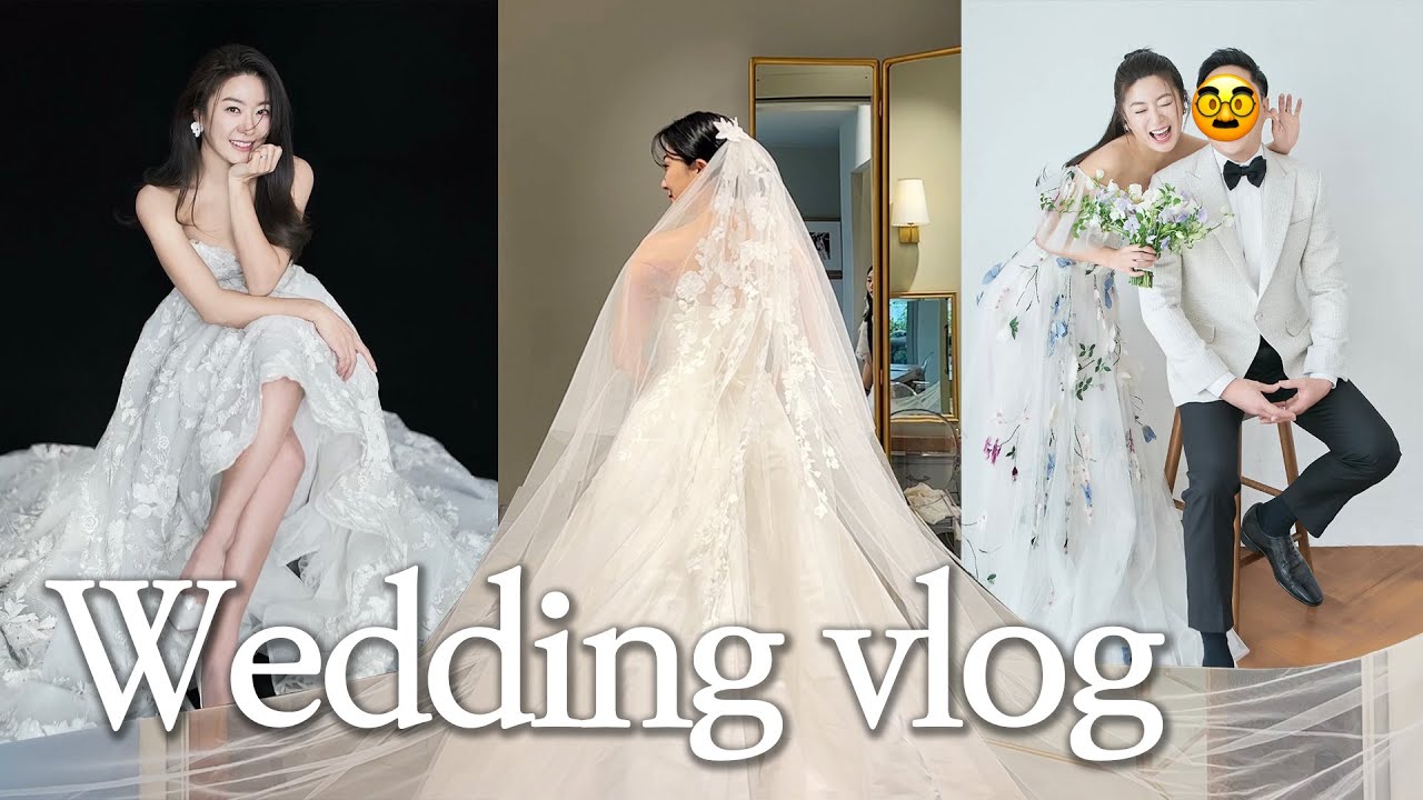 Vlogㅣ웨딩플레너 없이 셀프 웨딩준비 과정 브이로그ㅣ소유 브라이덜 드레스 이미지 투어 신랑 예복 준비 마리 스튜디오 웨딩 촬영 현장ㅣ영어 강사 일상 브이로그 Youtube