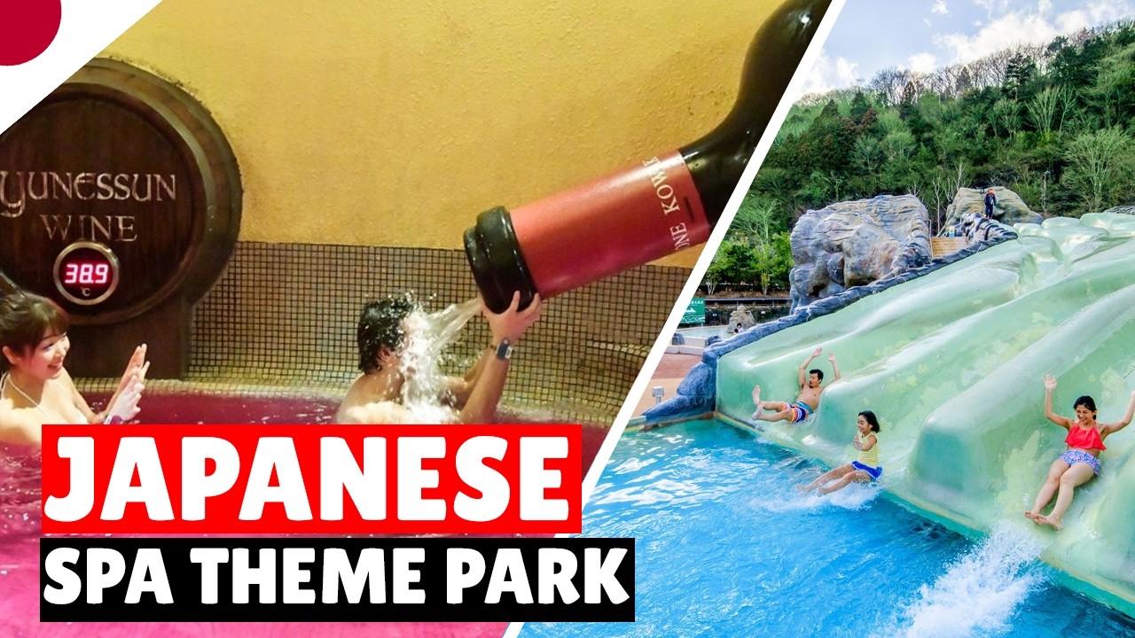 Japanese Crazy Spa / Onsen Theme Park Review | Yunessun Hakone - YouTube