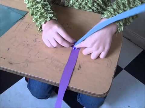 how to make a paper jacob's ladder ornament - YouTube