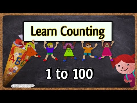 1 to 100 counting in English | Learn counting 1 to 100 | One to Hundred ...