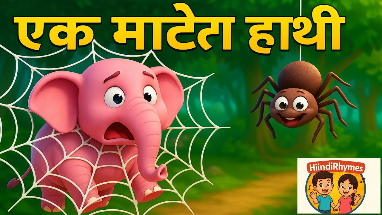 एक मोटा हाथी|Ek Mota Hathi| Hindi Kids Rhymes | Cartoon | Hiindirhymes ...