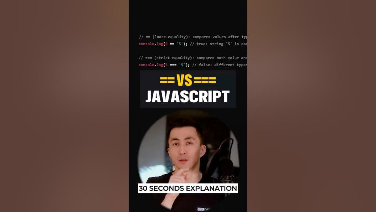 JavaScript Comparison: == vs === Explained - YouTube