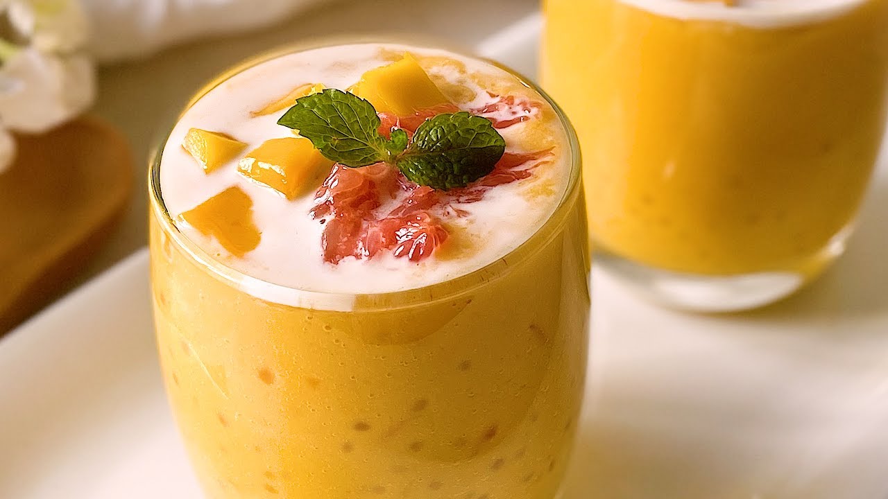 My Favourite Mango Sago Dessert, Hong Kong Dessert | 芒果西米甜点简单做法 - YouTube