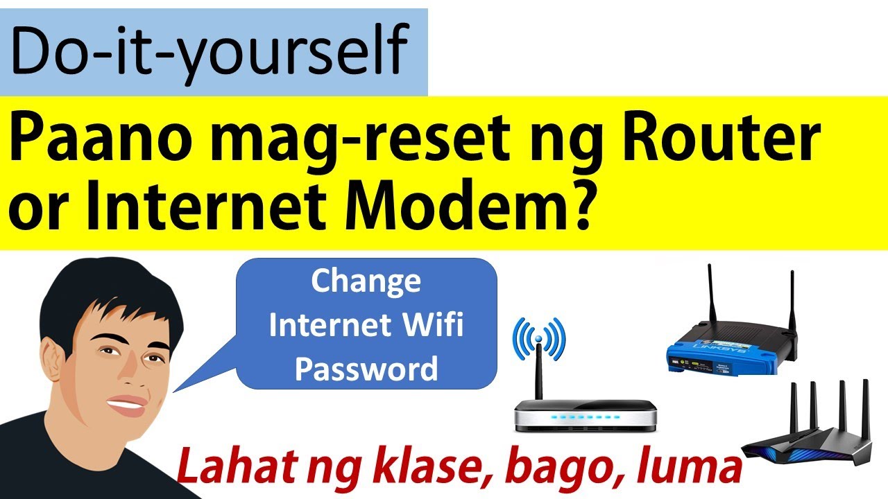 Paano mag reset ng router at magpalit ng password | Lahat ng klase/luma ...