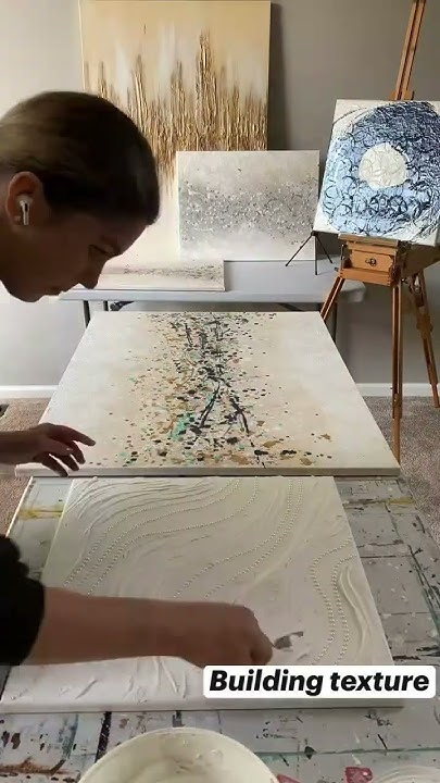 👩‍🎨🎨 acrylic texture painting techniques texture art tutorial 3d ...