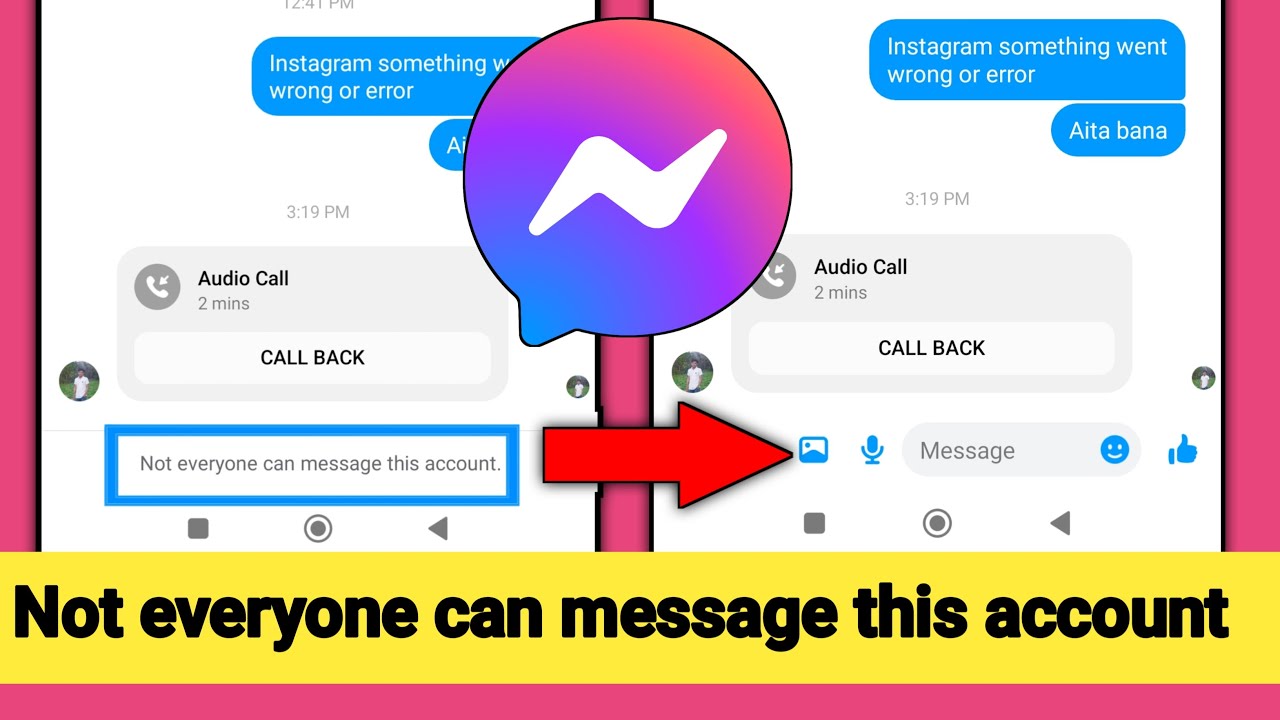 How To Fix Not Everyone Can Message This Account On Facebook Messenger ...