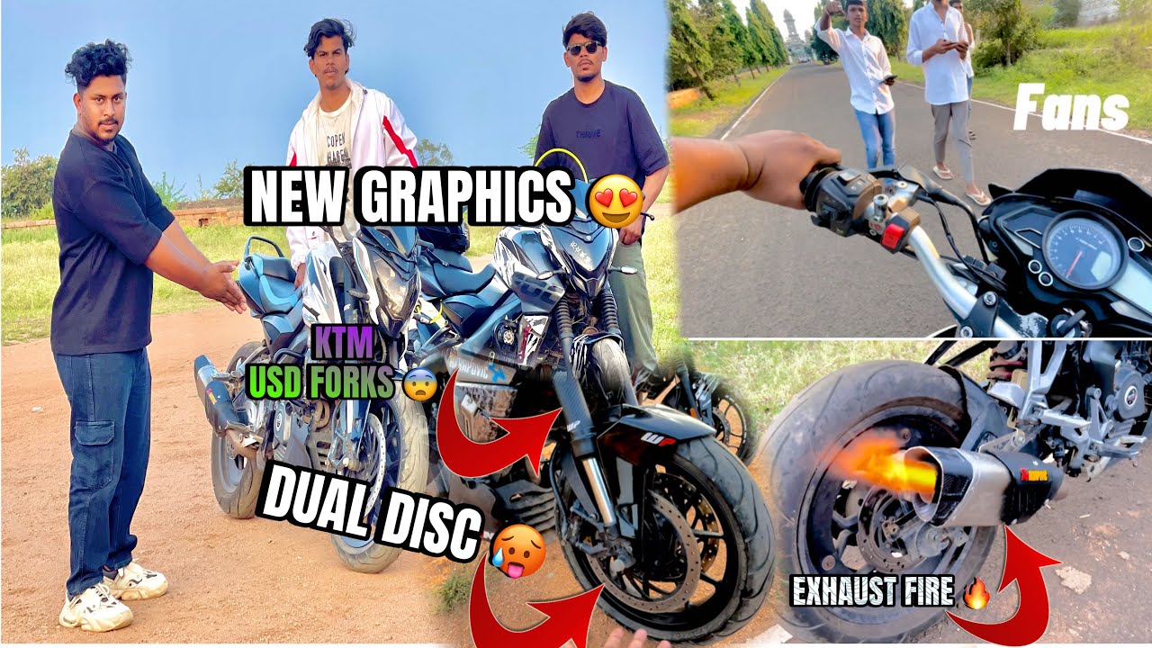 NS 200 full modified dual disc 😳🔥 - YouTube