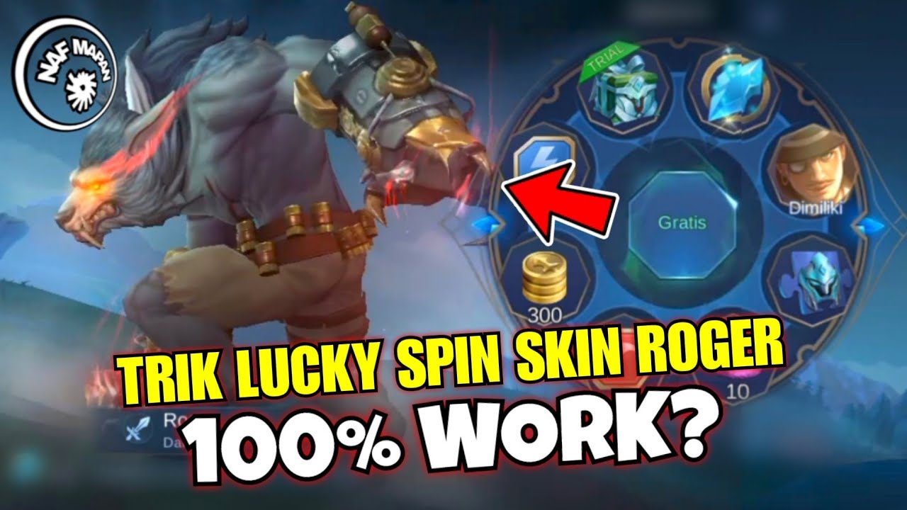 TRIK LUCKY SPIN TERBARU - CARA DAPATKAN SKIN ROGER DI LUCKY SPIN - YouTube