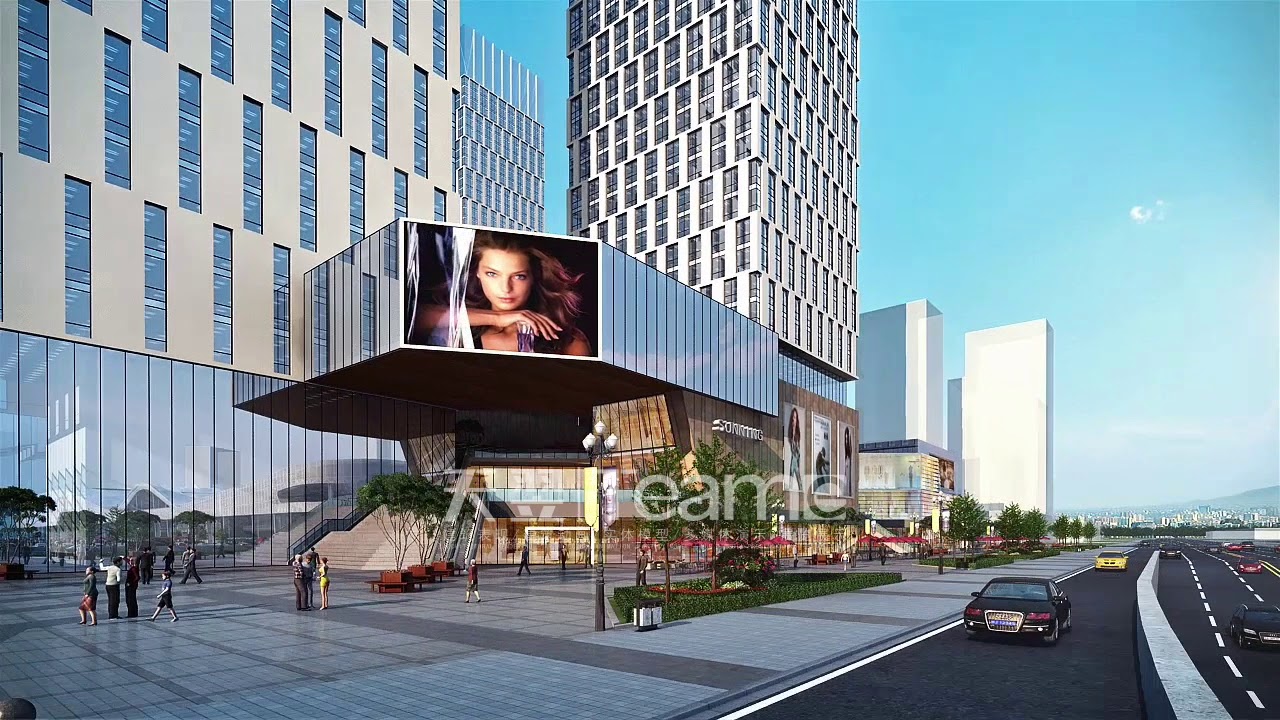 TEAM-E 3D ANIMATION--Mixed use planning TEAM E - YouTube