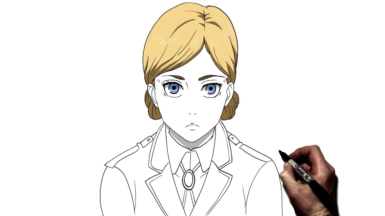 How To Draw Historia Reiss | Step By Step | Attack On Titan - YouTube