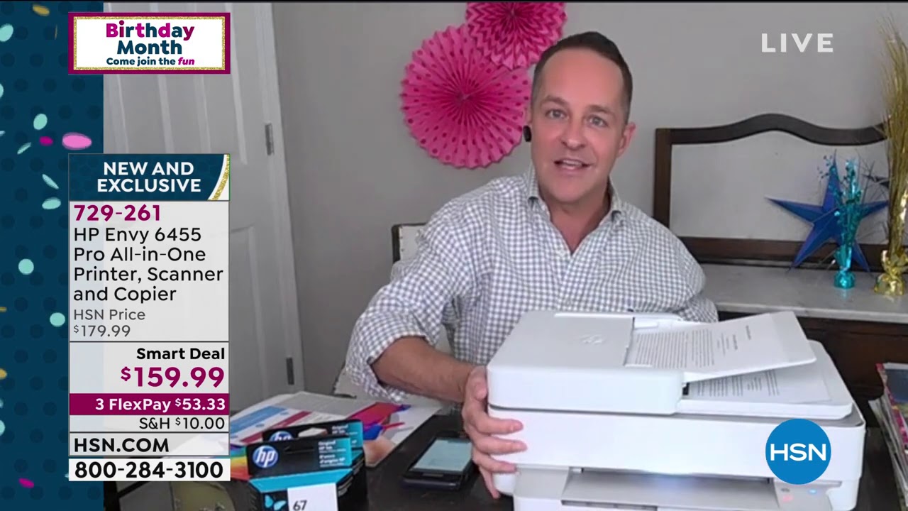 HP Envy 6455 Pro AllinOne Printer, Scanner and Copier - YouTube