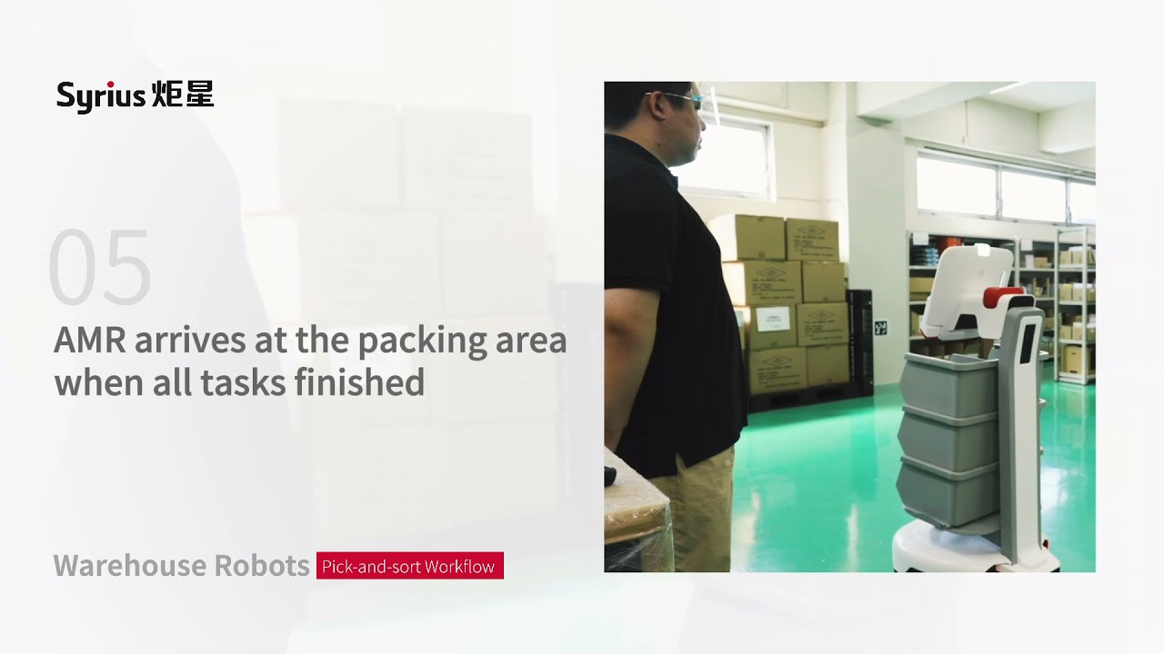 Syrius AMR: Pick-and-sort Workflow (FlexComet) - YouTube