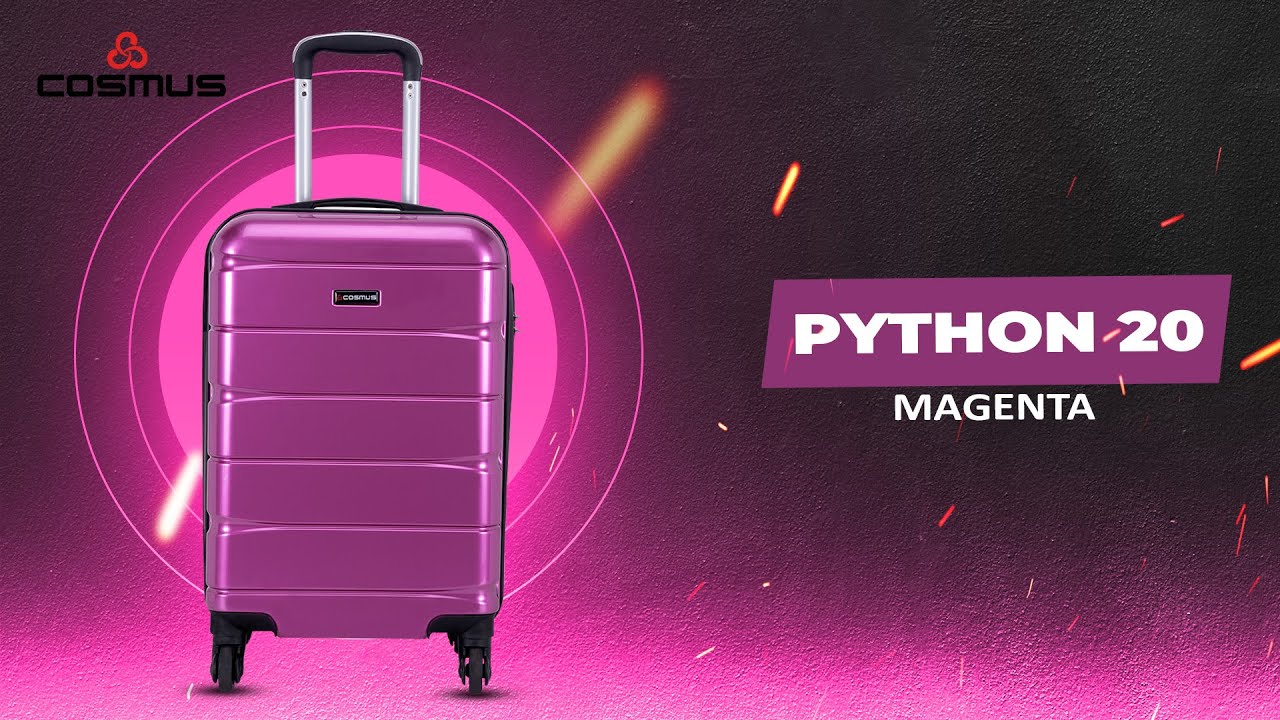 Python Polycarbonate Premium Hard Sided Cabin Trolley Bags for Travel ...