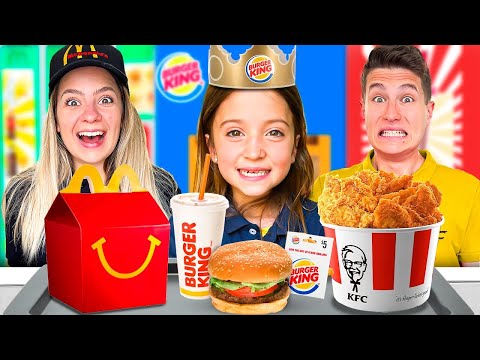 Provocare 24 de ore fast-food acasă! McDonalds VS KFC VS Burger King | Ninna și Matti