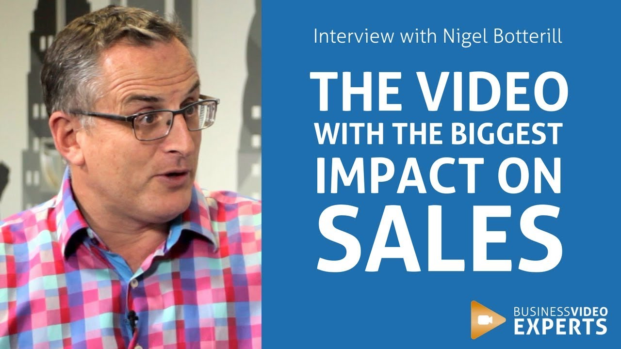 The sales video having big success - Nigel Botterill Interview - YouTube