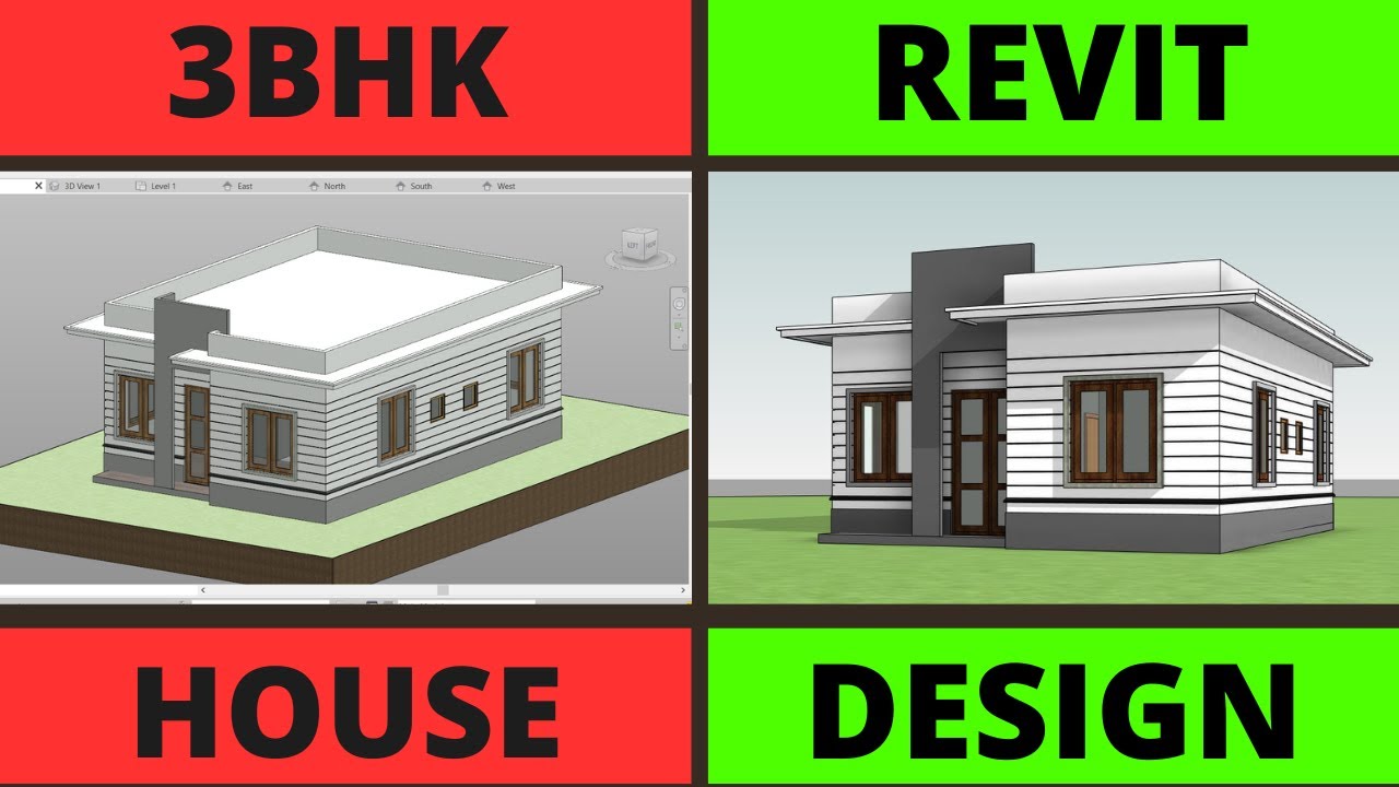 Download Revit Model: Single Story 3BHK Budget House Design - YouTube