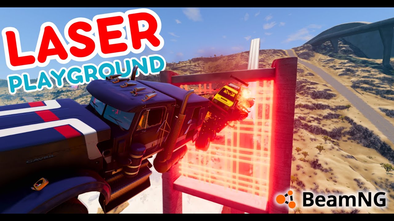 Laser Playground in BeamNG Drive! 🚗🎮 - YouTube