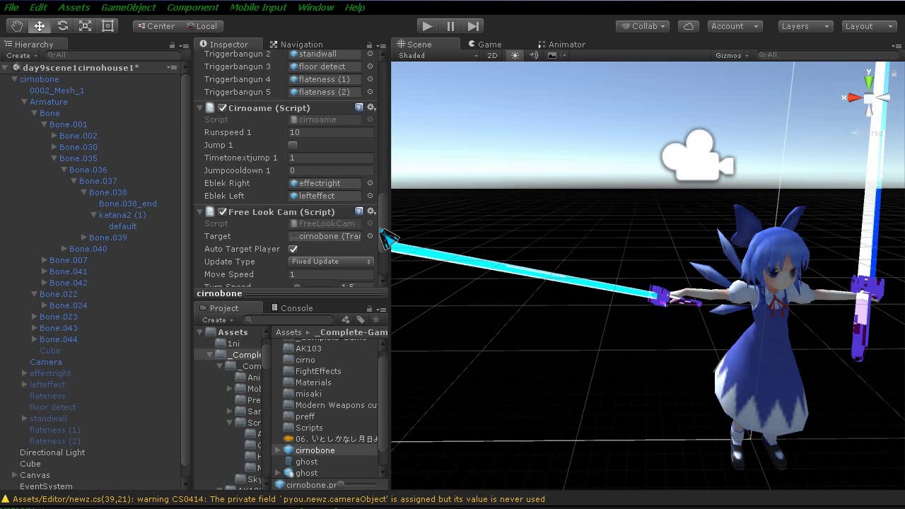 make anime game with blender and unity day 19 part 3 - YouTube