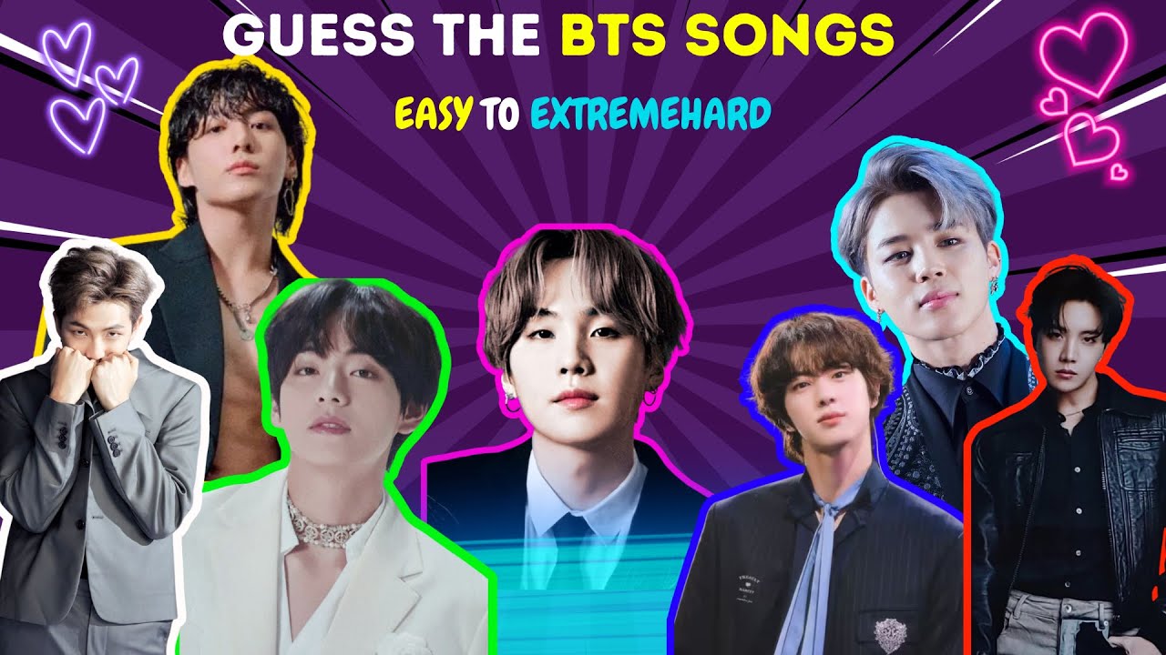 GUESS THE BTS SONGS (VERY EASY FOR ARMY) | KPOP GAMES 2024 - YouTube