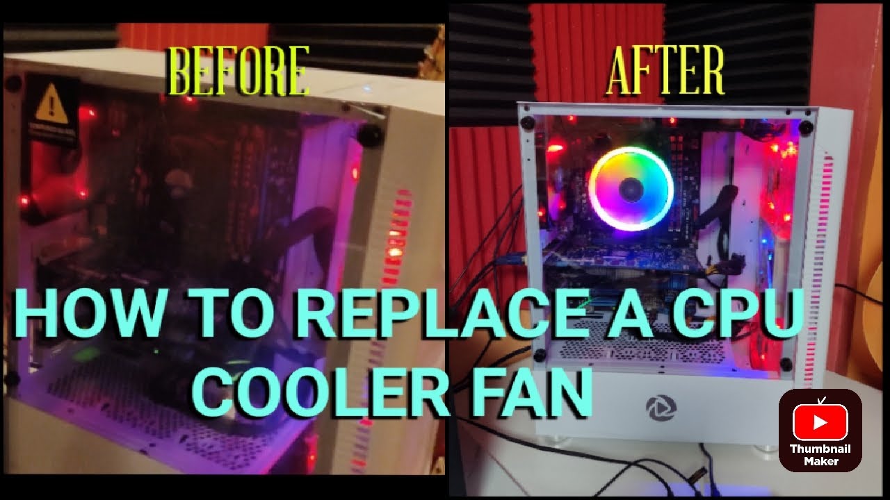 How To Replace A Cpu Cooler Fan - YouTube