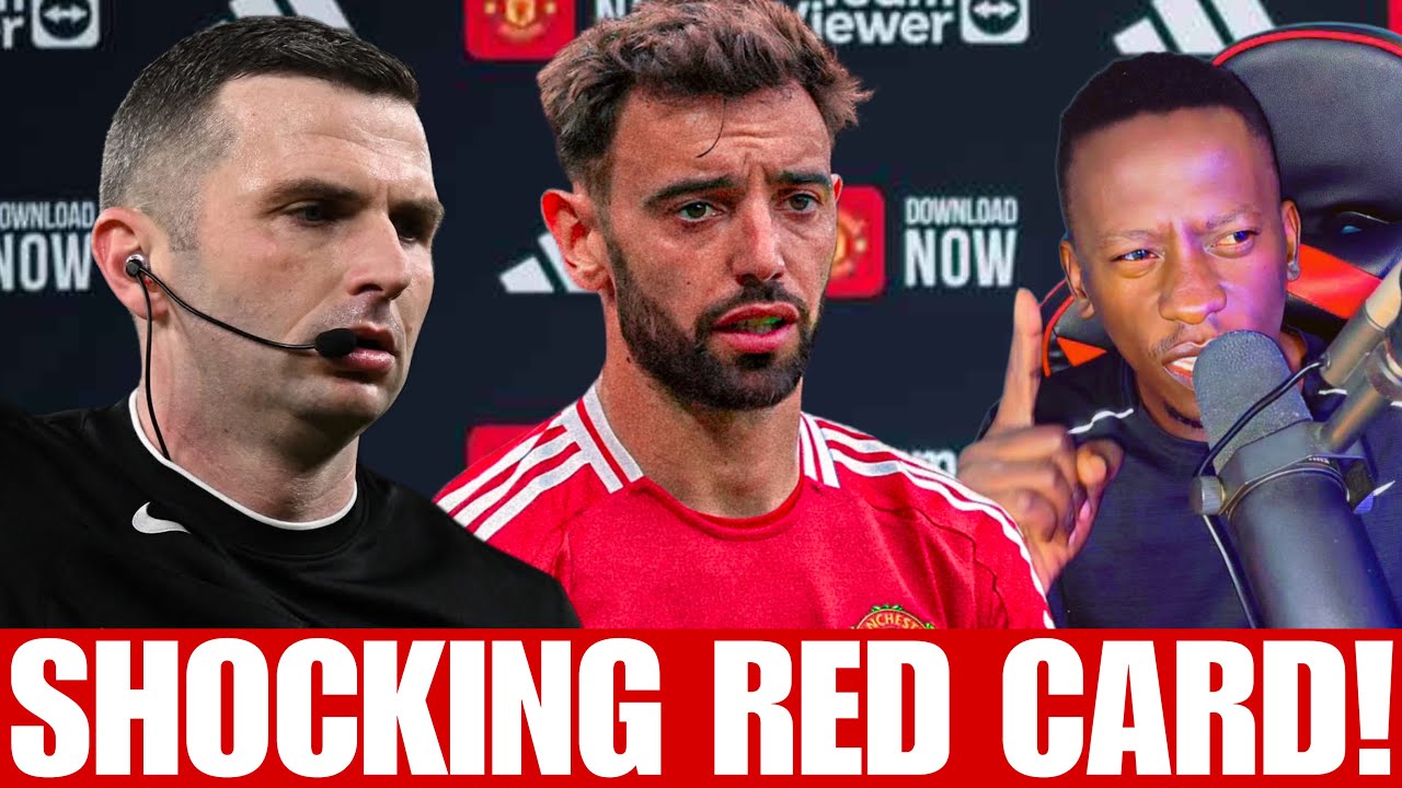 ROBBED! Bruno Fernandes' Red Card Against Wolves Sparks Fan Fury - YouTube
