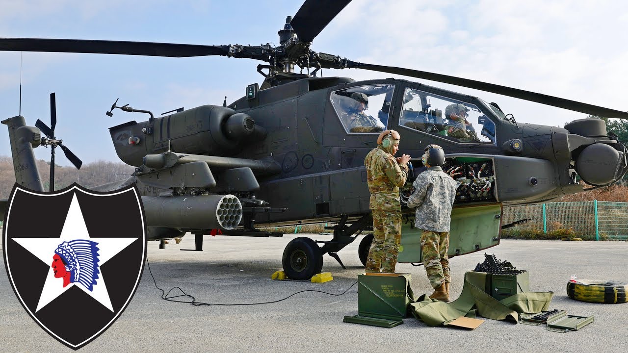 US Army. Powerful AH-64E Apaches at the Nightmare Range in the Republic ...