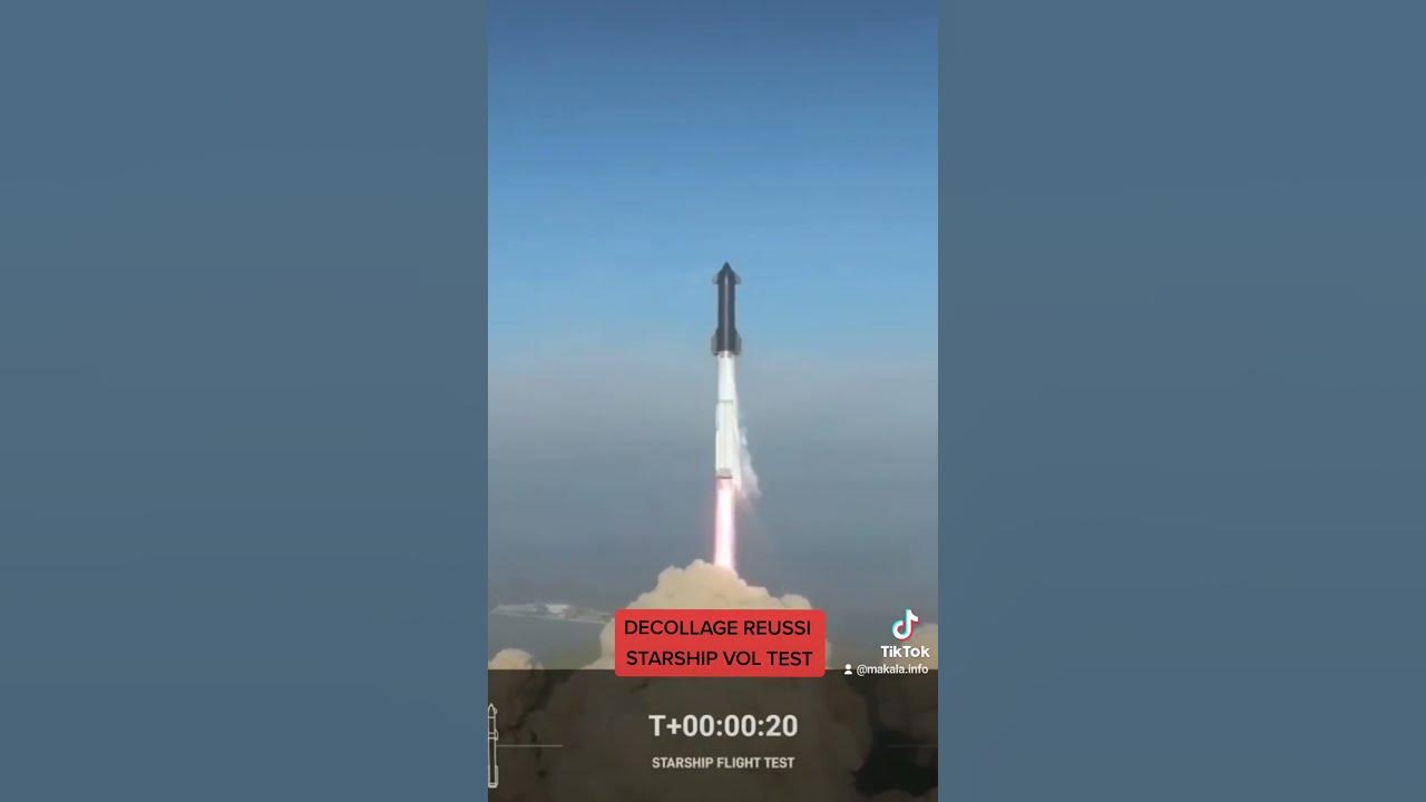 Decollage Starship Spacex Elonmusk Spacex Youtube