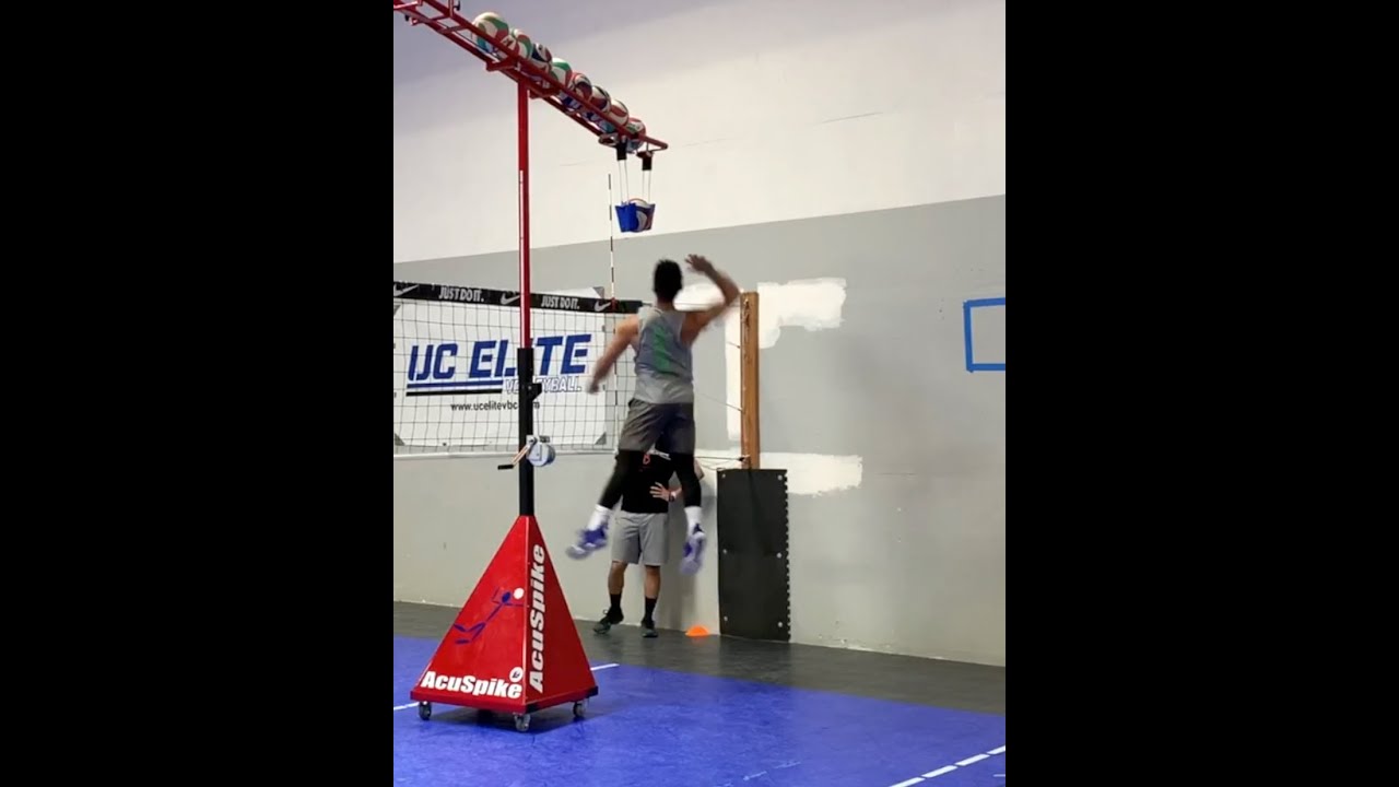 Volleyball Practice with AcuSpike Machine : Right Side Hitting ...
