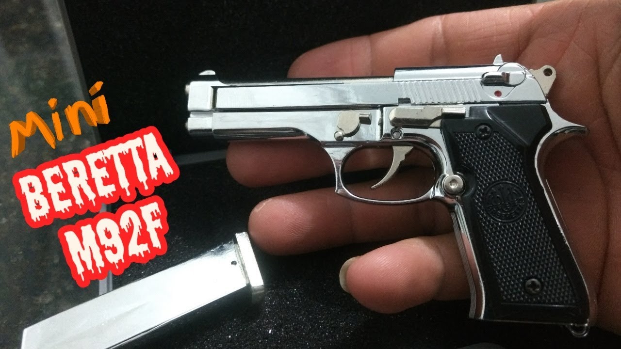 Mini Arma Beretta M92F - Miniature Gun - YouTube