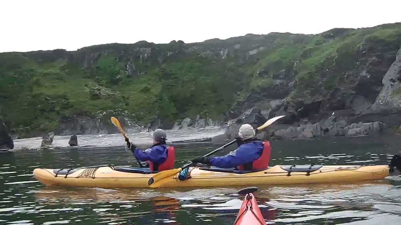 Couple in Double Sea Kayak - YouTube