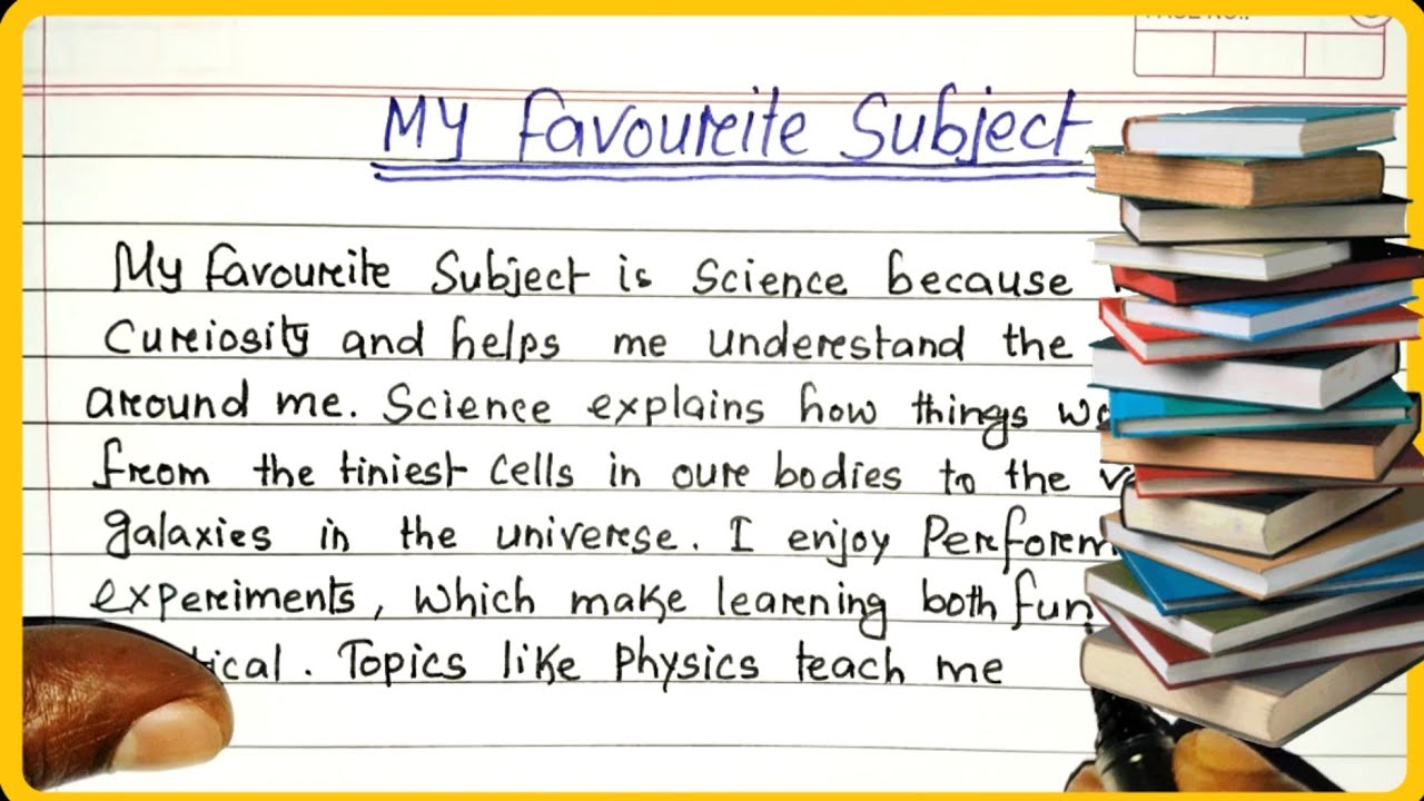 Essay on My Favourite Subject in English || - YouTube