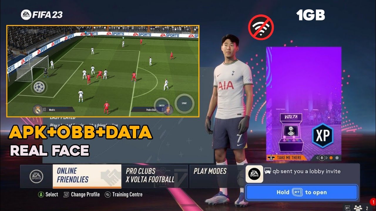 FIFA 16 Mod FIFA 23 Offline | REAL FACE ( 1Gb ) Apk + Obb | PS5 Camera ...