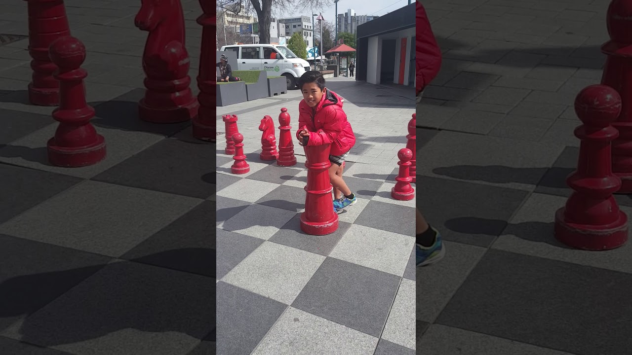 Human-sized Chess in New Zealand - YouTube