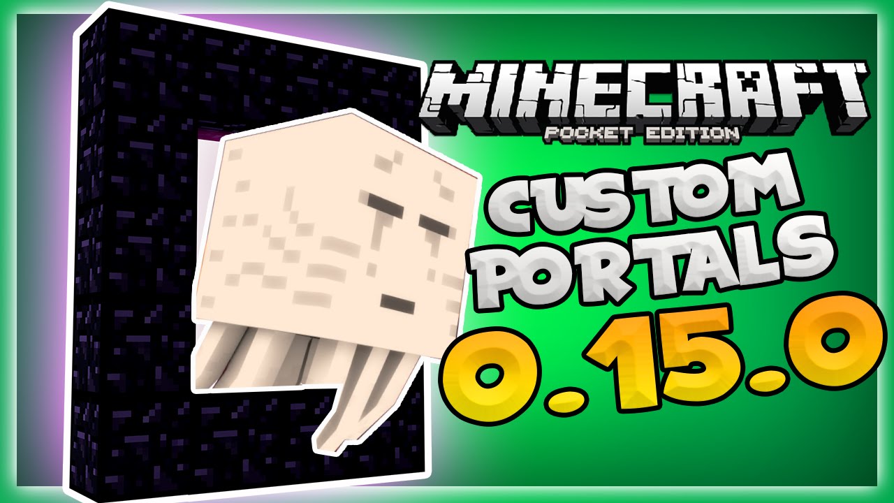 CUSTOM PORTALS - MCPE 0.15.0 - Minecraft PE hidden trick w/ secret ...