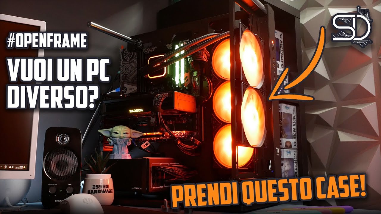 CASE PER UNA PC BUILD DIVERSA DAL SOLITO - THERMALTAKE CORE P3 TG PRO ...