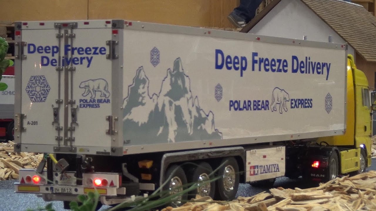 Deep Freeze Delivery POLAR BEAR EXPRESS MAN RC TRUCK - YouTube