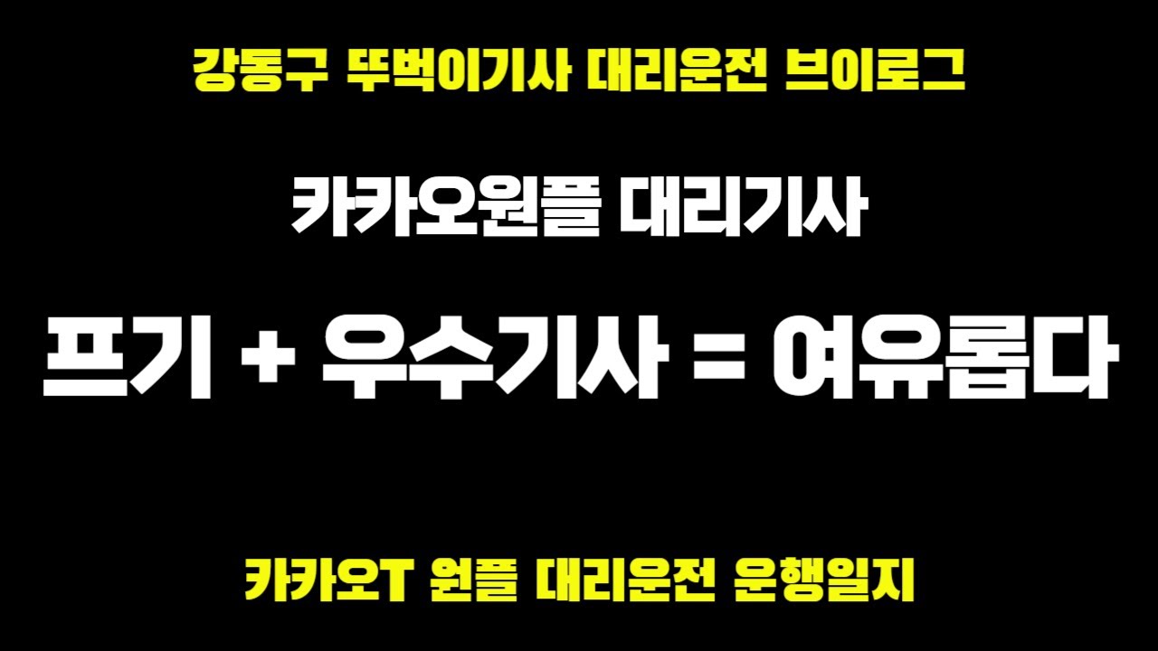 0110 금요일 대리운전 뚜벅이 전업기사 카카오대리 대리운전꿀팁 브이로그 알바 취업 카카오t대리운전 투잡 카카오대리어플 투잡 N