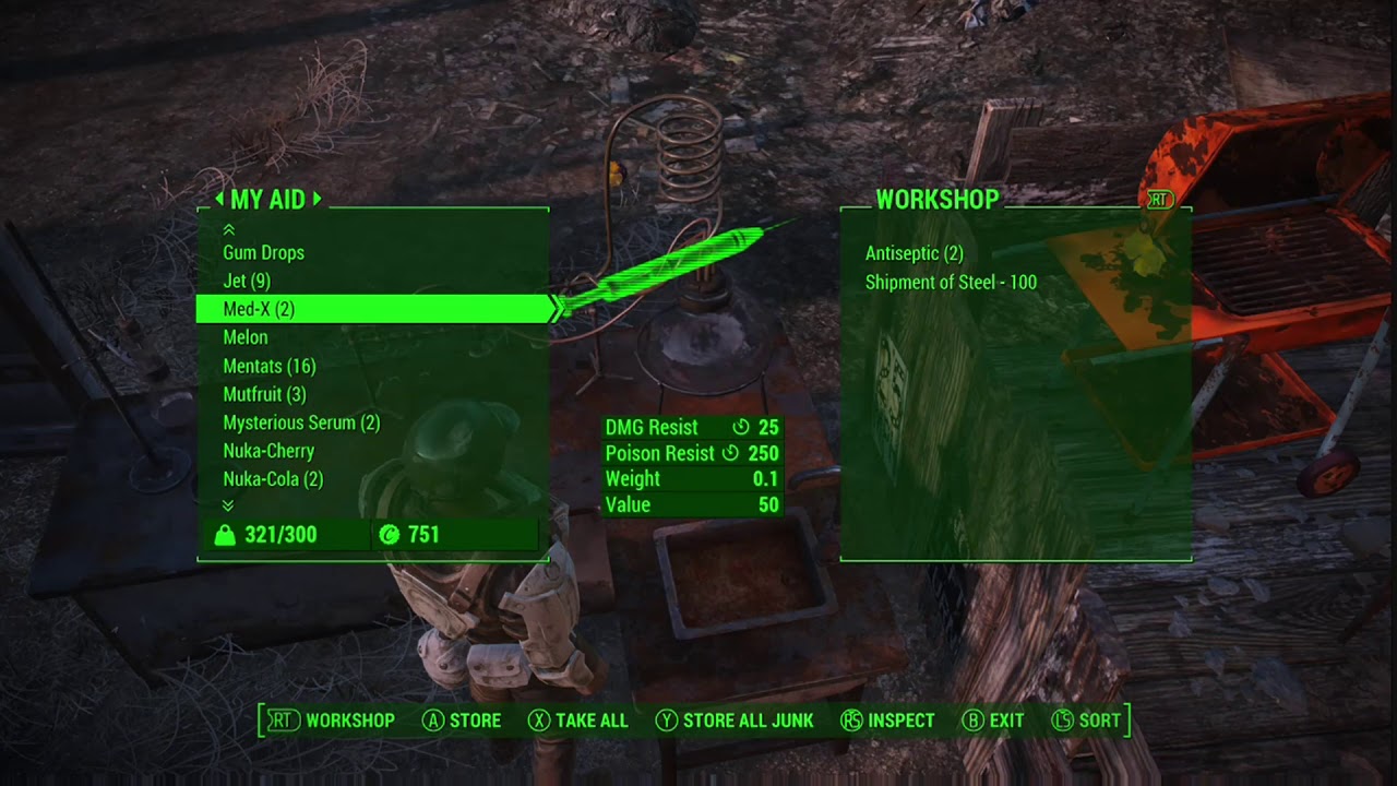 Fallout 4 - Creating Your Own Stimpacks - YouTube