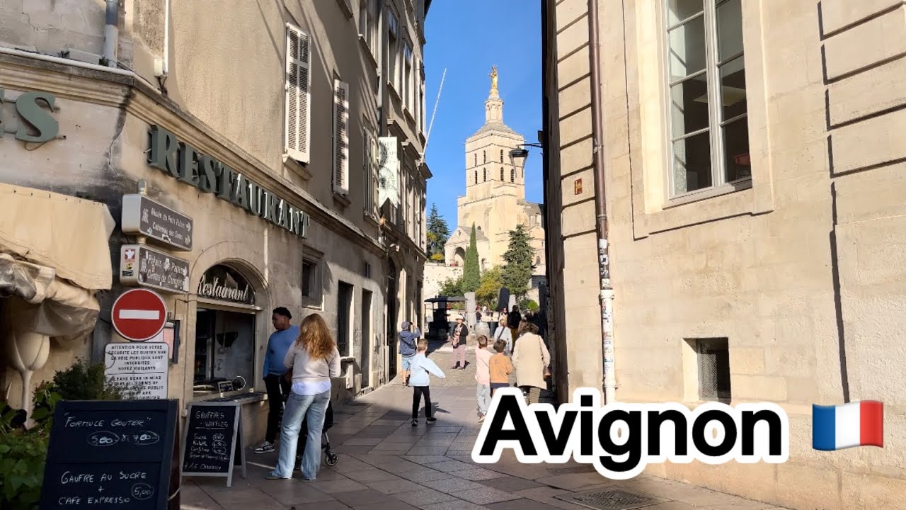 Avignon France 🇫🇷 walking tour 4K 60fps November 10, 2024 City walk ...