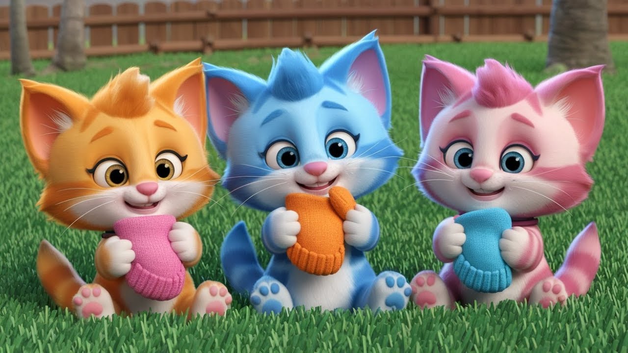 Three Little Kittens Lost and Found | Nursery Rhyme for Kids - YouTube