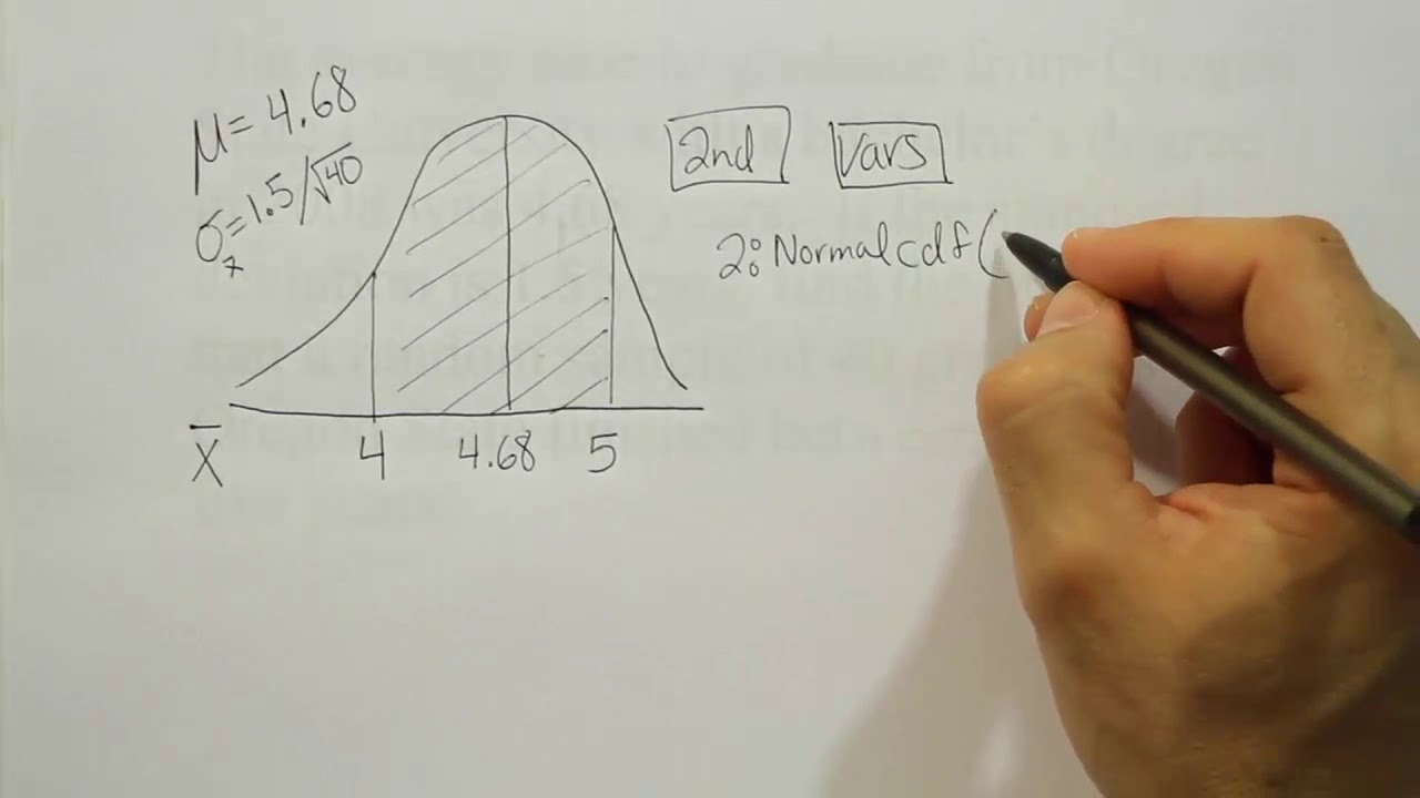 Using A TI 83 And The Central Limit Theorem To Find Probability using-a-ti-83-and-the-central-limit-theorem-to-find-probability