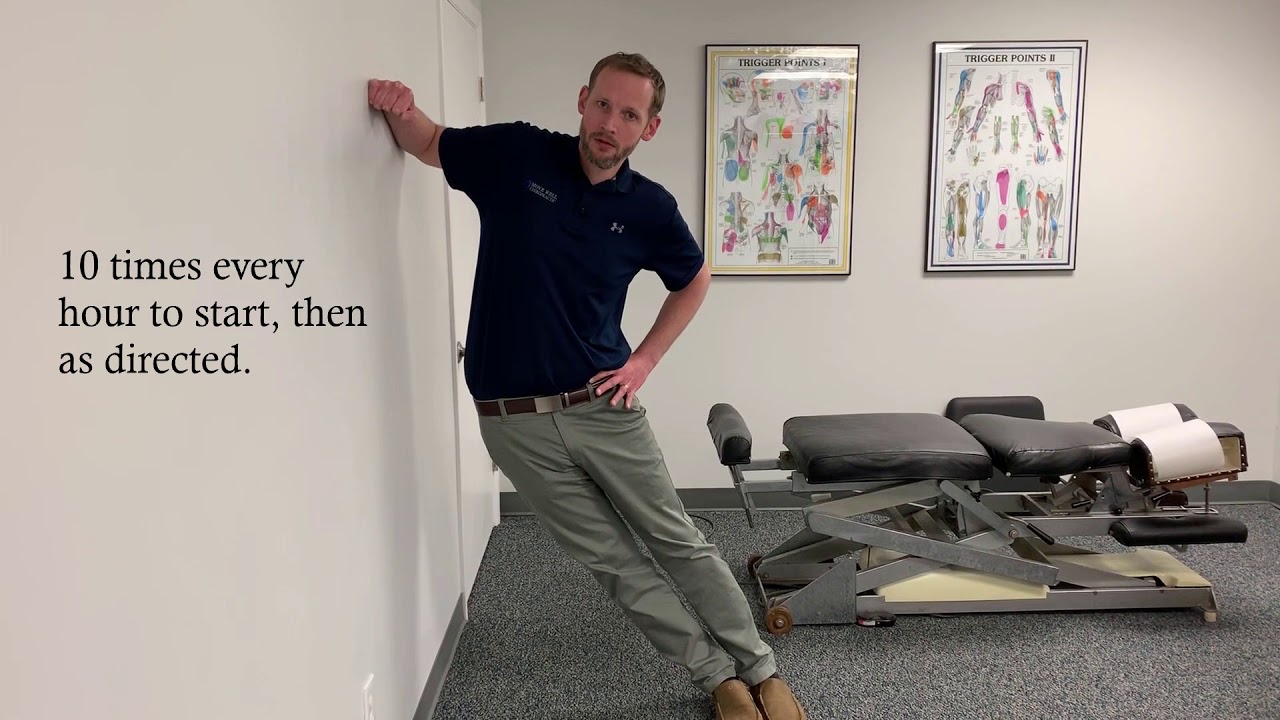 Standing Side Glides to Wall - YouTube