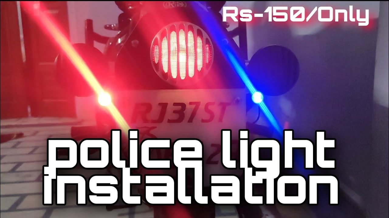 police light for bullet / installation 😊🙏 - YouTube