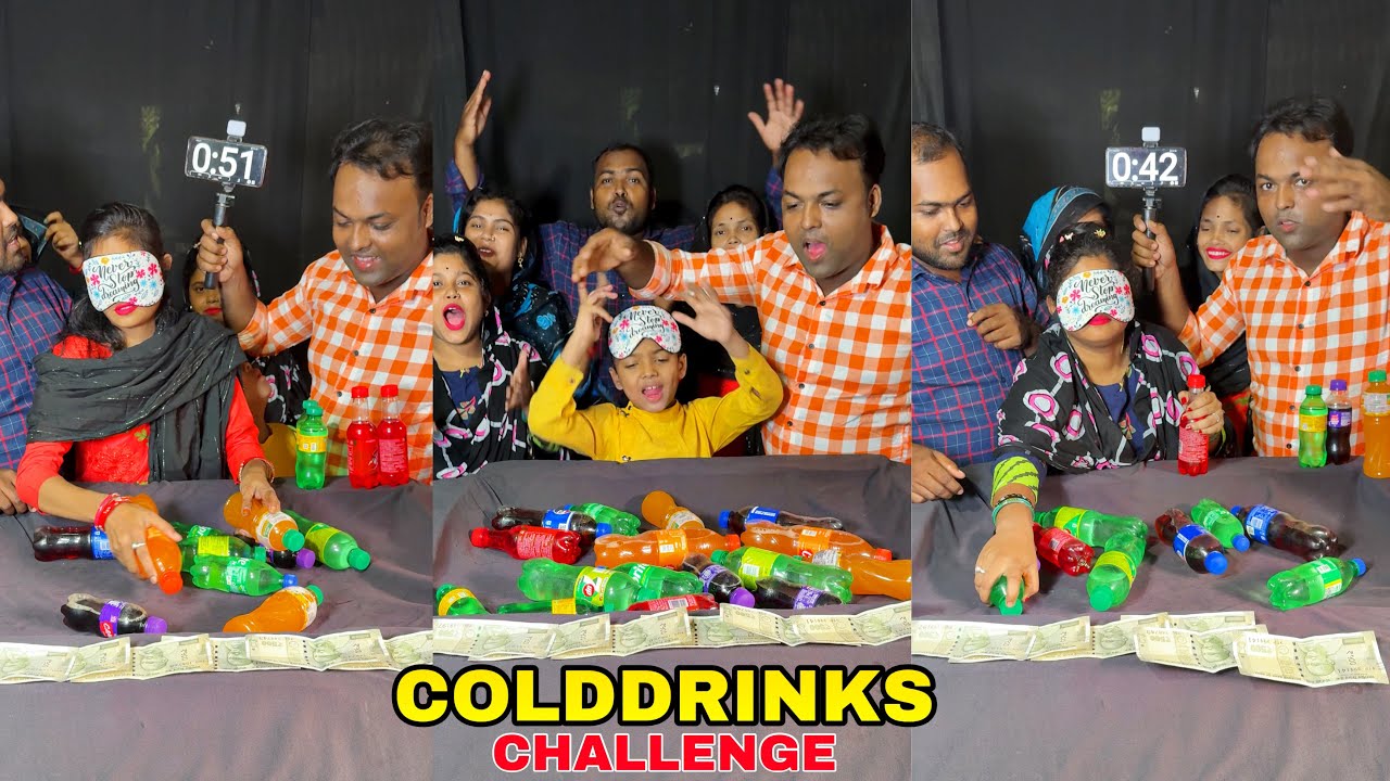 Funny Cold Drinks Matching Win Money Game Challenge #challenge # ...