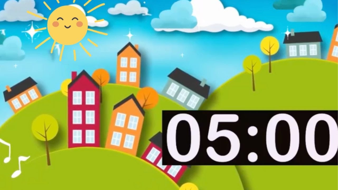 Upbeat Happy Spring Countdown timer 5 minutes Playtime Background Music ...
